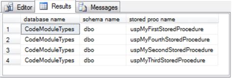 Sql Server Stored Proc Create Modified Last Execution Date And Code