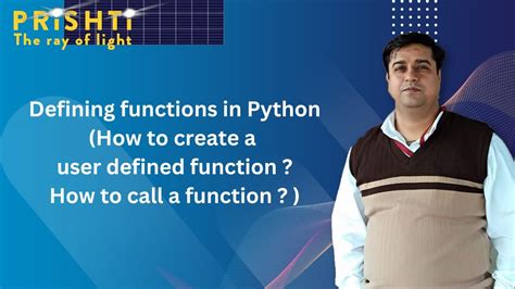 Defining Functions In Python By Harish Khyani Sir YouTube