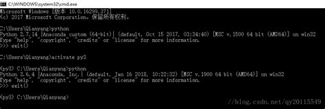 windows下同时安装anaconda2 python2 和anaconda3 python3 以及tensorflow 2016024291 董诗原 博客园