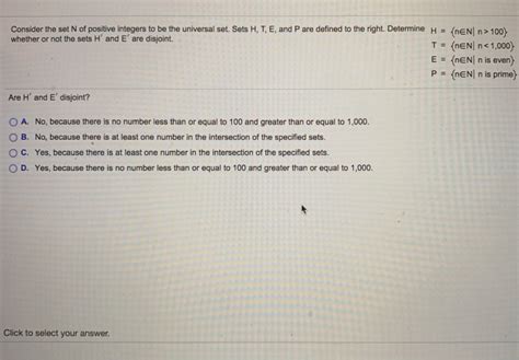 solved consider the set n of positive integers to be the