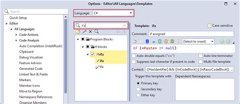 Code Templates CodeRush DevExpress Documentation