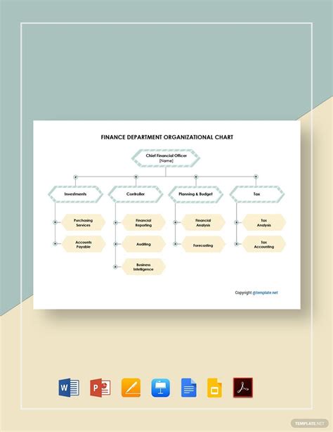Organization Chart Of Finance Department Excel Template And Google