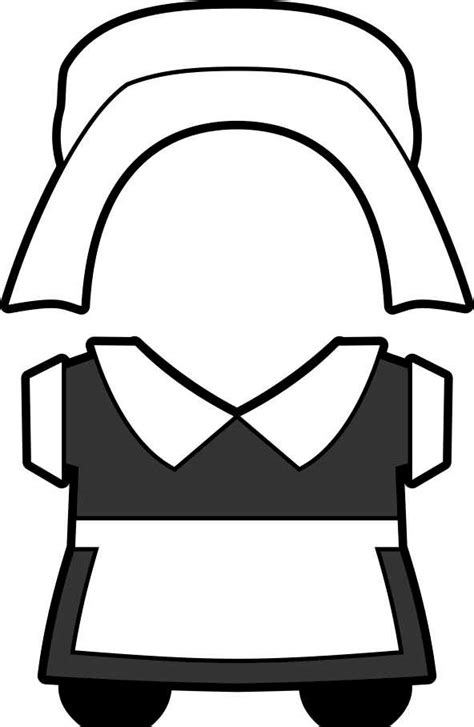 Girl Pilgrim Hat Template Printable