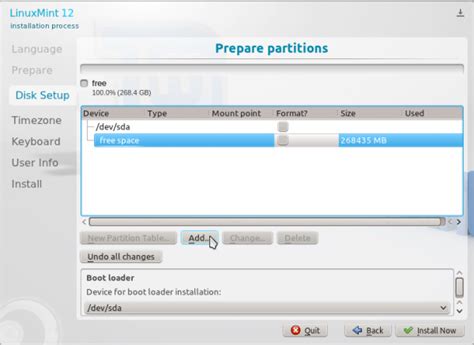 Manual Disk Partitioning Guide For Linux Mint 12 KDE LinuxBSDos
