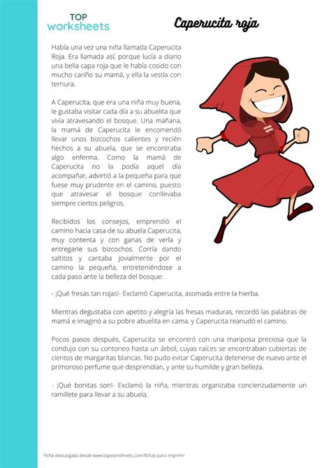 Caperucita Roja Cuento Corto Para Imprimir The Best Porn Website My Xxx Hot Girl