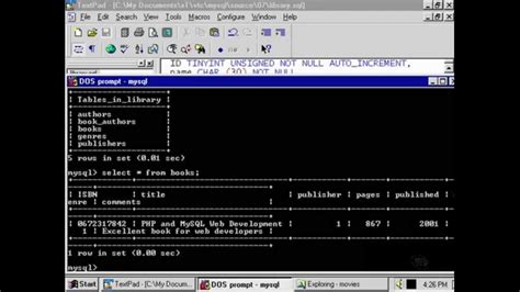 mysql using sql batch files pt 2 youtube