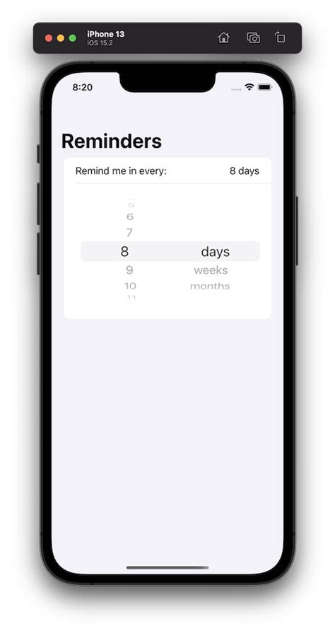 Using A Multi Component Picker In A SwiftUI Form Augmented Code