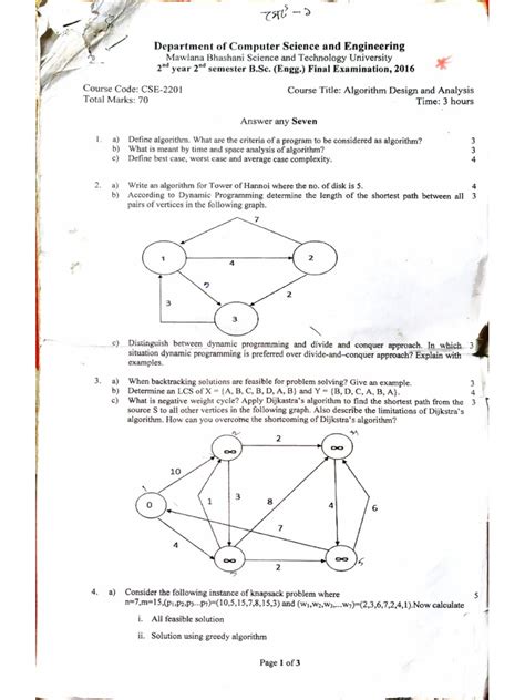 algorithm design analysis pdf