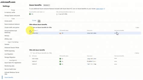 how to enable azure benefits for azure stack hci virtual machines