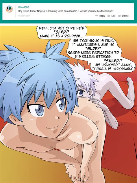 Post Assassination Classroom Crossover Hunter X Hunter Killua Zoldyck Nagisa Shiota