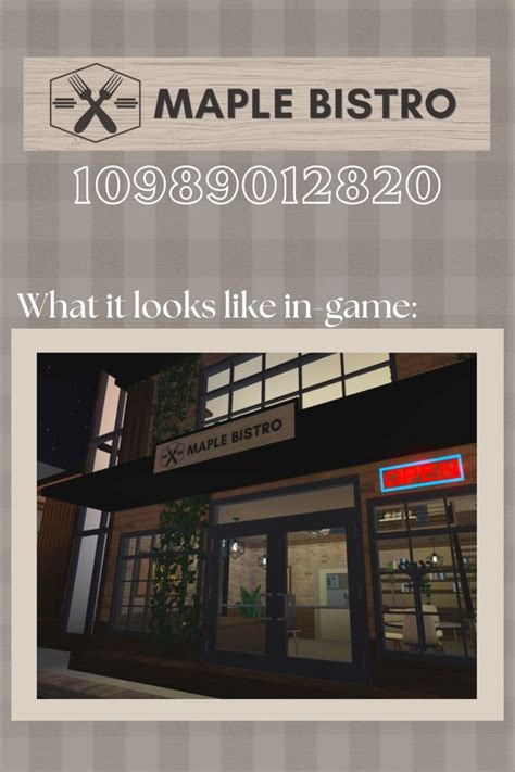 Roblox Bloxburg Restaurant Sign Decal City Layout Cafe Decal Codes Hot Sex Picture