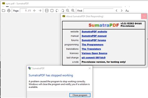 synctex forward search crashes · issue 3381 · sumatrapdfreader sumatrapdf · github