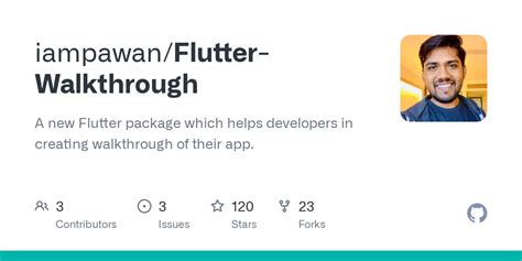 github iampawan flutter walkthrough a new flutter package which helps developers in creating