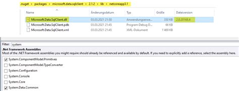 add microsoft data sqlclient dll 2 1 2 as an assembly reference wealthlab