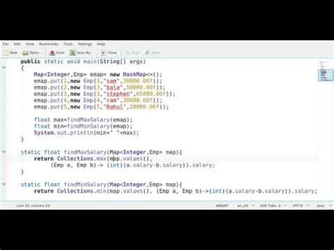 Java Find Min Max Values Map Values YouTube