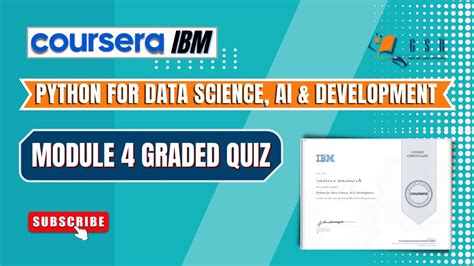 Coursera IBM Python For Data Science AI Development Module 4