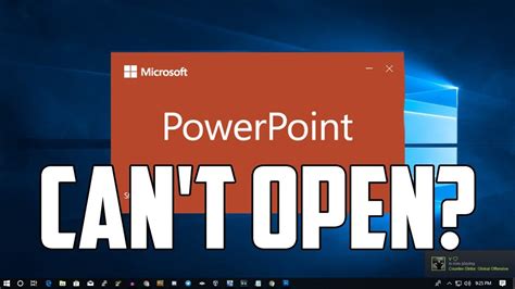 How To Fix PPT PowerPoint File Is Not Opening In Windows 10 PC YouTube