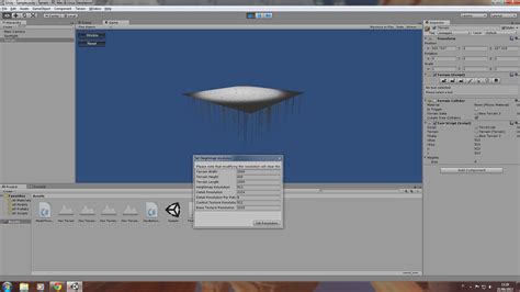 modify terrain through code script questions and answers unity discussions