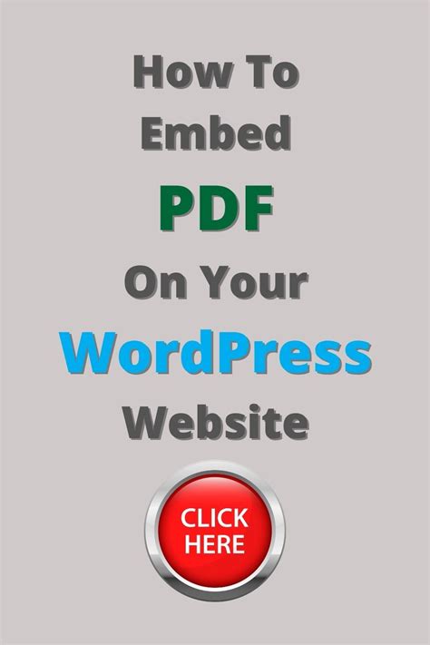 how to embed pdf in wordpress without plugin easy met