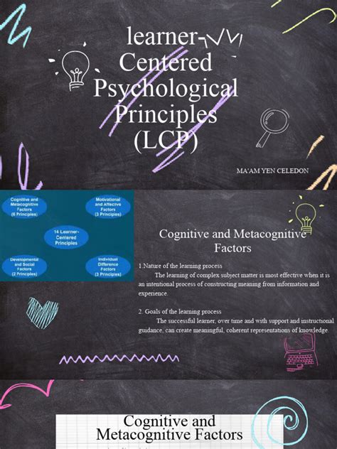 learner centered psychological principles lcp ma am yen celedon pdf learning motivational