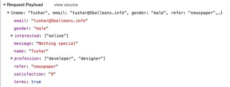 Post Form Data To API Using Axios In VueJS 5 Balloons