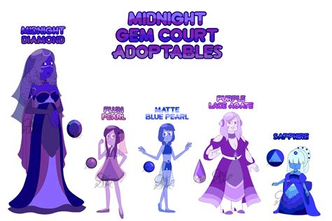 Midnight Court Gem Adopts Closed By Orisodehime Steven Universe Oc Pink Diamond Steven