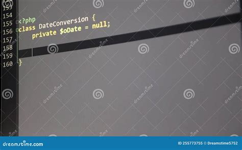 typing php code on screen by web developer and php developer shows computer screen with source
