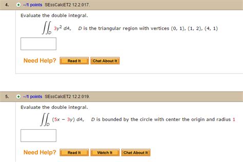 solved evaluate the double integral integrate integrated