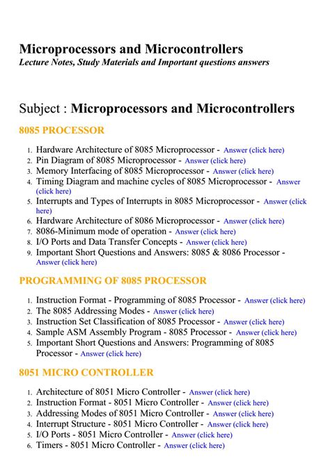 microprocessor 8085 lecture notes pdf
