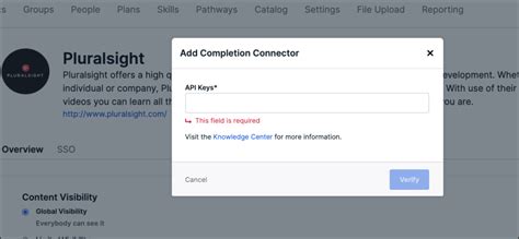 intégration de pluralsight dans l application centre de connaissances