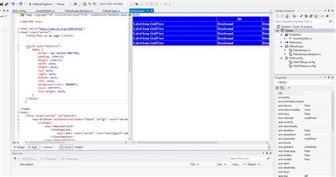 gridview displaying in display mode but not in browser asp c stack overflow