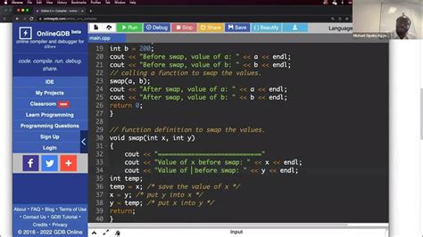 17 c lessons functions call by value call by reference call by pointer youtube