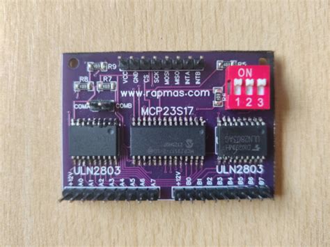 MCP23S17 With 2 X ULN2803 SPI Serial I O Extension Board Expander