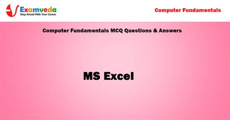 advanced excel multiple choice questions and answers