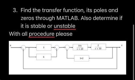 [solved] 3 find the transfer function its poles and zero