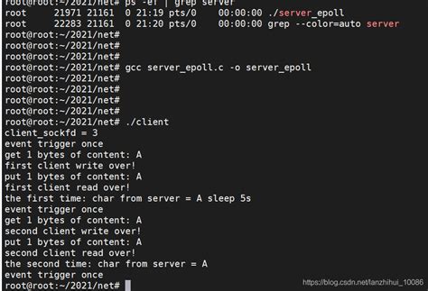 linux编程之epoll示例 linux epoll 例子 csdn博客