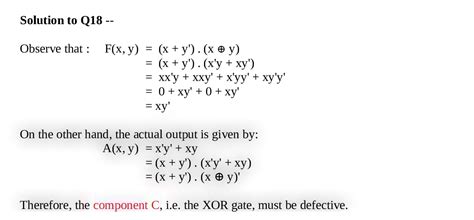 solved 18 the logic circuit below is supposed to implement the truth table tutorbin