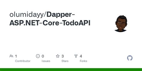 GitHub Olumidayy Dapper ASP NET Core TodoAPI