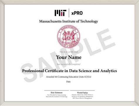 data science and analytics program by mitxpro professional certificate in data science and