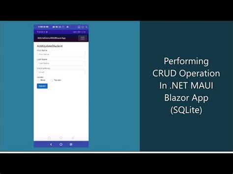 Integrating WEB API In NET MAUI Blazor App CRUD Operation Видео