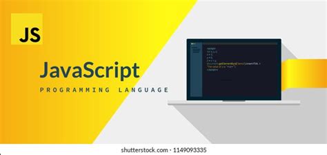 javascript programming language script code on stock vector royalty free 1119272561 shutterstock