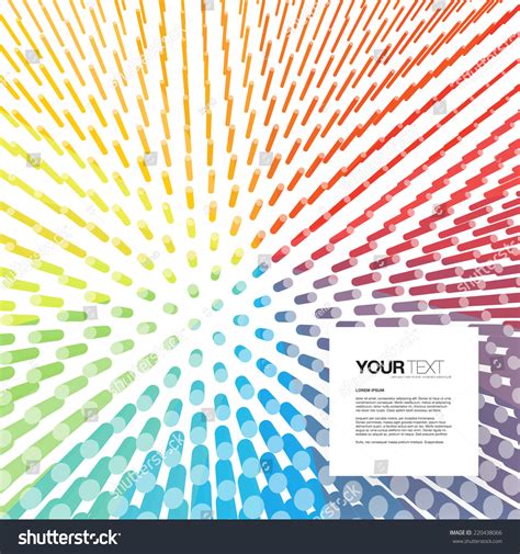 Abstract Square Text Box Design With Colorful Background Eps Stock