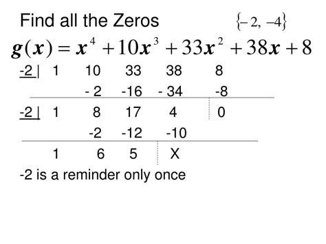ppt 7 6 rational zero theorem powerpoint presentation free download id 3224919