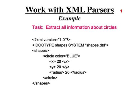ppt xml parsers powerpoint presentation free download id 1305795