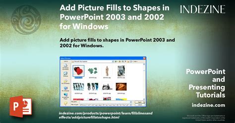 Add Picture Fills To Shapes In PowerPoint 2003 And 2002 For Windows