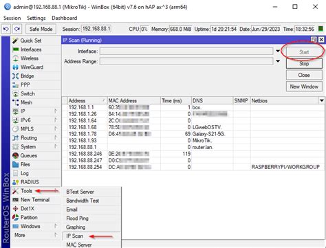 MikroTik Show Connected Devices IP MAC ShellHacks
