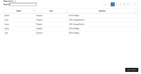 React Table Forked Codesandbox