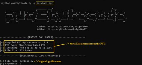 GitHub Knight0x07 Pyc2bytecode A Python Bytecode Disassembler