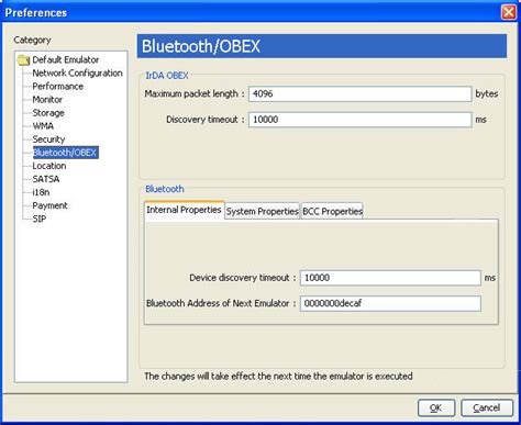 C H A P T E R 11 Using The Bluetooth And OBEX APIs