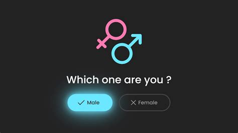 animated gender selection page design using html and css custom styled radio buttons youtube